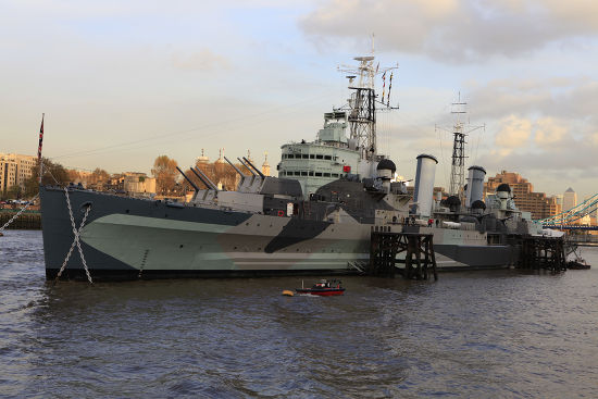 Hms Belfast Light Cruiser Royal Navy Editorial Stock Photo - Stock ...
