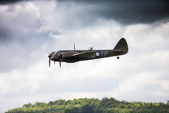 Bristol Blenheim Plane Flying Editorial Stock Photo - Stock Image ...