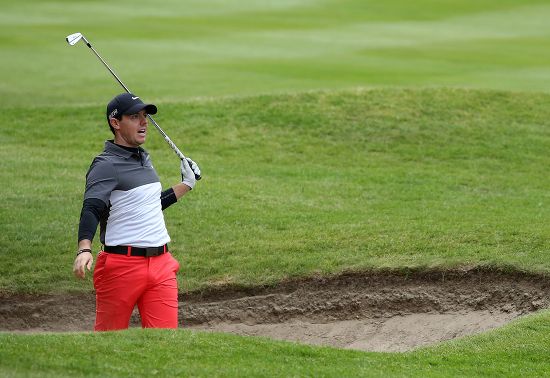 Rory Mcilroy Hits Lip Bunker On Editorial Stock Photo - Stock Image ...