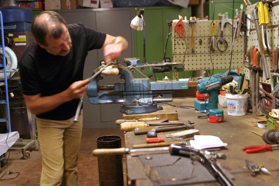 Carpenter Working Workshop Where Weapons Restored Editorial Stock Photo ...