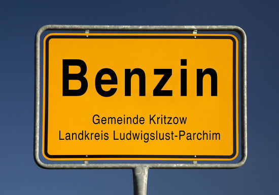 Entry Sign Benzin Municipality Kritzow Mecklenburgwestern Editorial ...