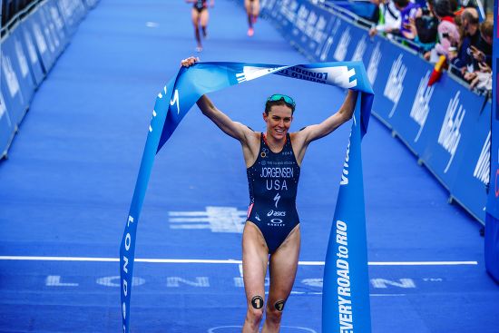 Gwen Jorgensen Race Winner Team Usa Editorial Stock Photo - Stock Image ...