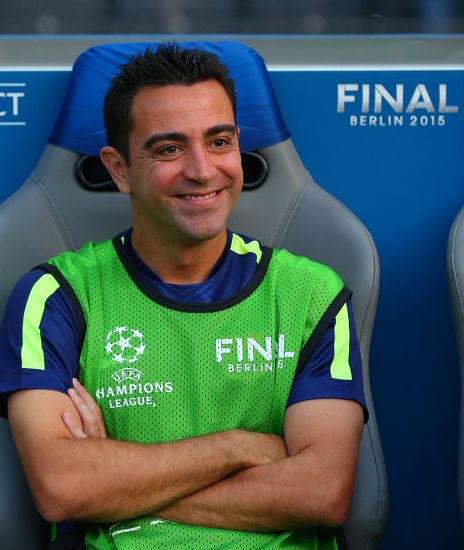 Xavi Hernandez Fc Barcelona On Bench Editorial Stock Photo - Stock ...