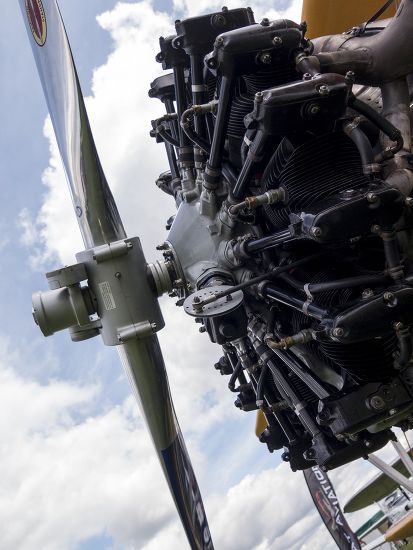 Radial Engine Propeller Stearman Biplane Editorial Stock Photo - Stock ...