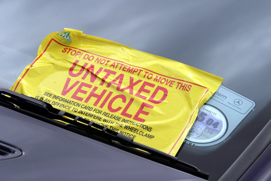 Untaxed Vehicle Receives Penalty Notice 18 Editorial Stock Photo ...
