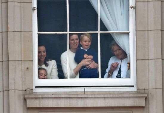 Prince George Window Buckingham Palace Nanny Editorial Stock Photo ...