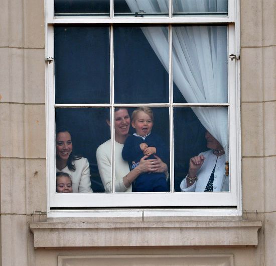Prince George Window Buckingham Palace Nanny Editorial Stock Photo ...