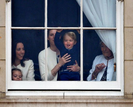 Prince George Window Buckingham Palace Nanny Editorial Stock Photo ...