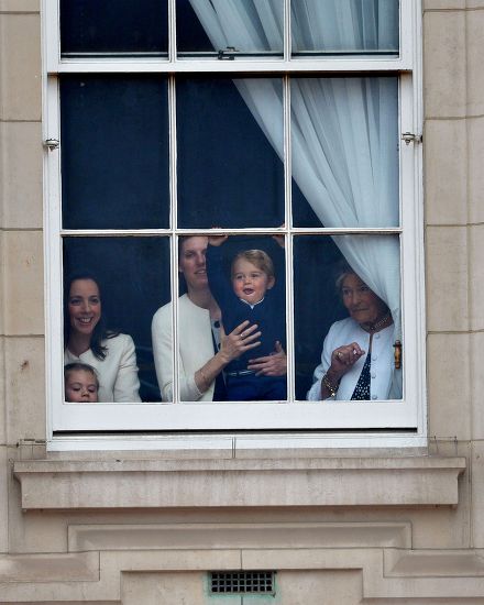 Prince George Window Buckingham Palace Nanny Editorial Stock Photo ...