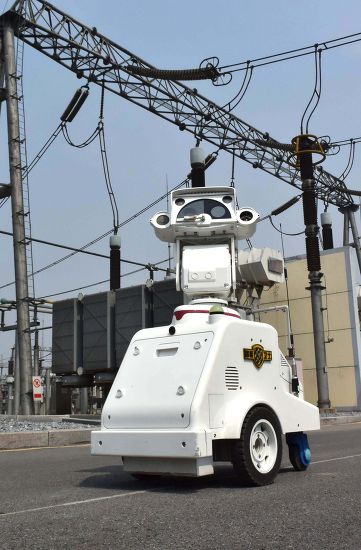 Robot Works Transformer Substation Jinan Capital Editorial Stock Photo ...