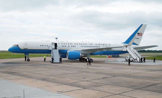 Us Air Force C32 Aircraft Parked Editorial Stock Photo - Stock Image ...