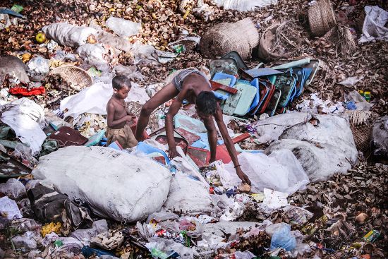 Man Collecting Saleable Items Garbage Dump Editorial Stock Photo ...