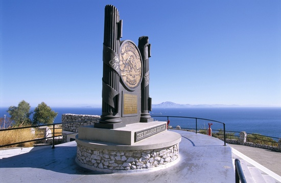 Monument View Straits Gibraltar Pillars Hercules Editorial Stock Photo ...