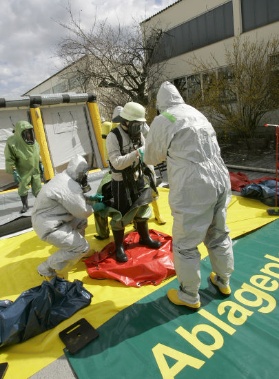Fire Brigades Mobile Decontamination Tent Firemen Editorial Stock Photo ...