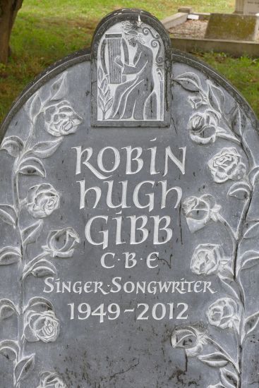 New Marble Headstone Grave Robin Gibb Editorial Stock Photo - Stock ...