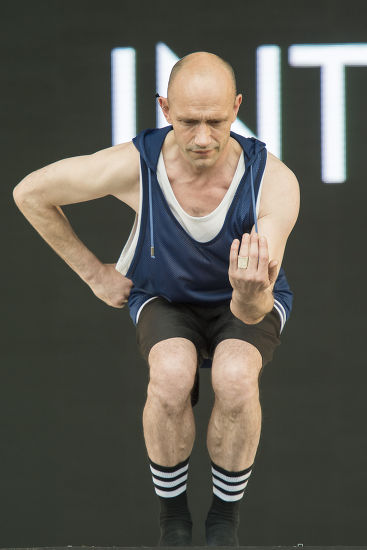 Michael Clark Dance Perform On Pyramid Editorial Stock Photo - Stock ...