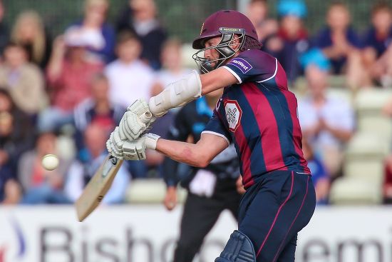Northamptonshires Steven Crook Scores His 50 Editorial Stock Photo ...