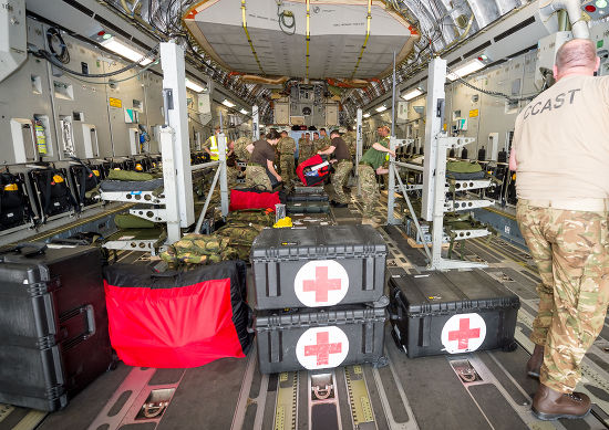Raf Emergency Medical Evacuation Flight Loading Editorial Stock Photo ...