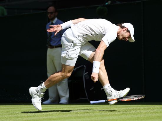 Andy Murray Drops His Racquet During Editorial Stock Photo - Stock ...