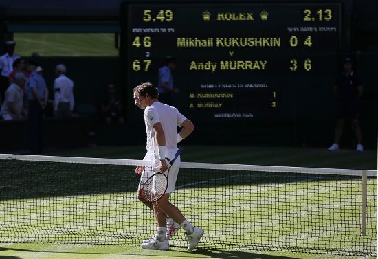 Andy Murray Shakes Hands Mikhail Kukushkin Editorial Stock Photo ...