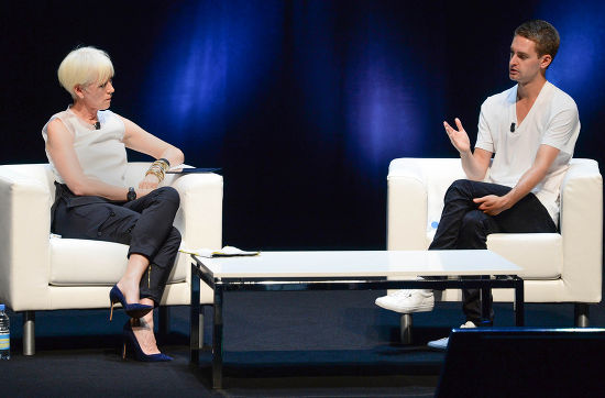 Joanna Coles Interviews Evan Spiegel Editorial Stock Photo - Stock ...