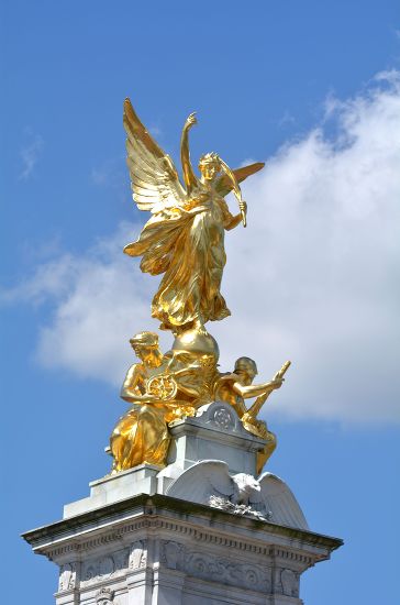 Gilded Winged Victory Top Victoria Memorial Editorial Stock Photo ...
