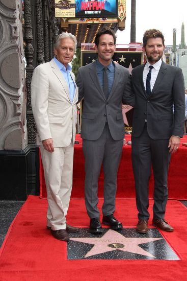 Michael Douglas Paul Rudd Adam Scott Editorial Stock Photo - Stock ...