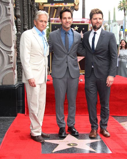 Michael Douglas Paul Rudd Adam Scott Editorial Stock Photo - Stock ...
