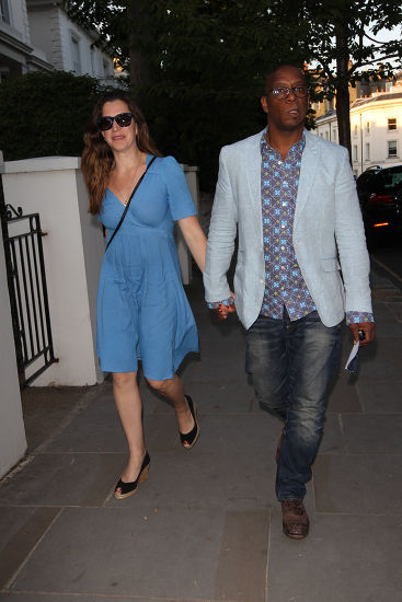 Ian Wright Wife Nancy Hallam Editorial Stock Photo - Stock Image ...