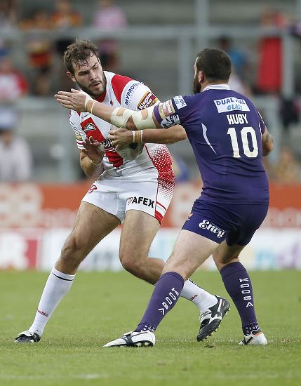 Giants Craig Huby Halts Saints Alex Editorial Stock Photo - Stock Image ...