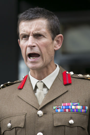 Brigadier John Donnelly Reads Statement On Editorial Stock Photo ...