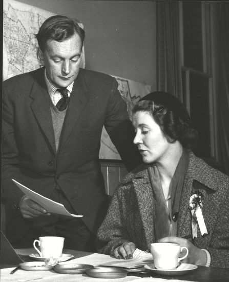 Conservative Candidate Richard Bingham Wife Eleanor Editorial Stock ...