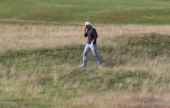 Leader Dustin Johnson Rough On 17th Editorial Stock Photo - Stock Image ...