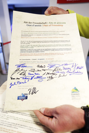 Friendship Convention Signed By Members Swiss Editorial Stock Photo ...
