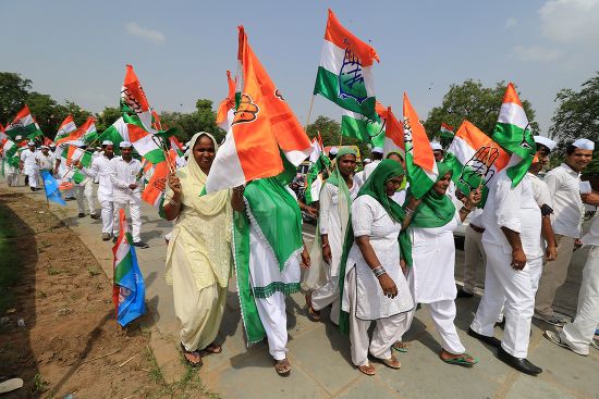 Congress Party Rally Jaipur India Editorial Stock Photo - Stock Image ...