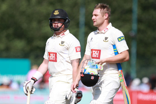 Matt Machan Luke Wright Leave Field Editorial Stock Photo - Stock Image ...