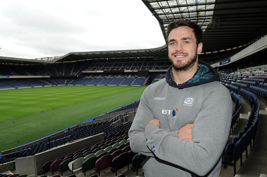Alex Dunbar Scotland Centre Scotland Rugby Editorial Stock Photo ...