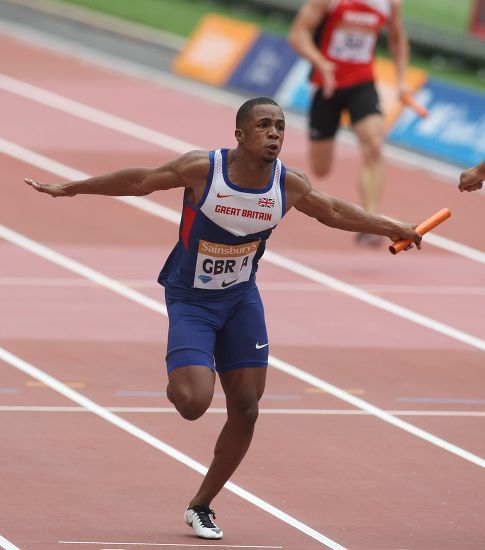Mens 4x100m Relay Gb Winners Editorial Stock Photo - Stock Image ...