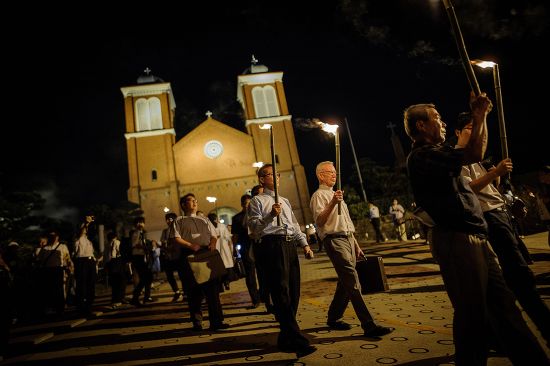 Mass Torch Parade Organized Urakami Cathedral Editorial Stock Photo ...