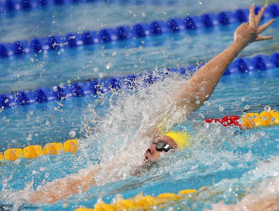 Mitchell Larkin Australia Winner 200 Backstroke Editorial Stock Photo ...