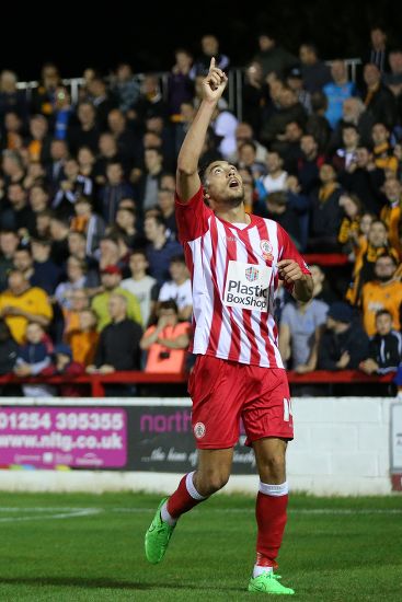 Matt Crooks Accrington Stanley Celebrates Scoring Editorial Stock Photo ...