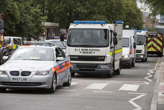 Army Bomb Disposal Trucks Police Drive Editorial Stock Photo - Stock ...