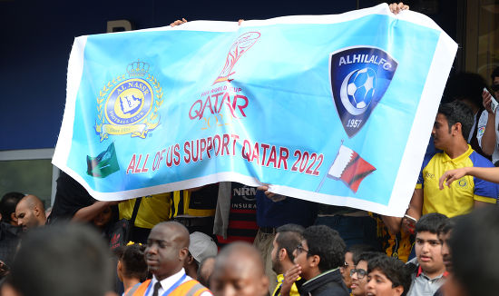 Al Nassr Fans Hold Banner Supporting Editorial Stock Photo - Stock ...