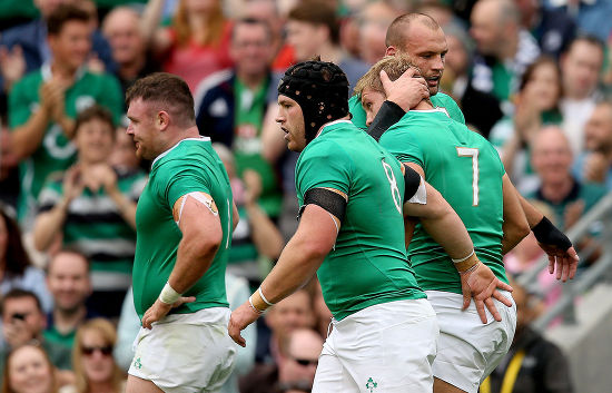 Irelands Dan Tuohy Celebrates Try Scorer Editorial Stock Photo - Stock ...