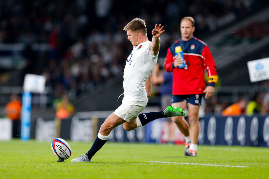 England Flyhalf Owen Farrell Kicks Conversion Editorial Stock Photo ...