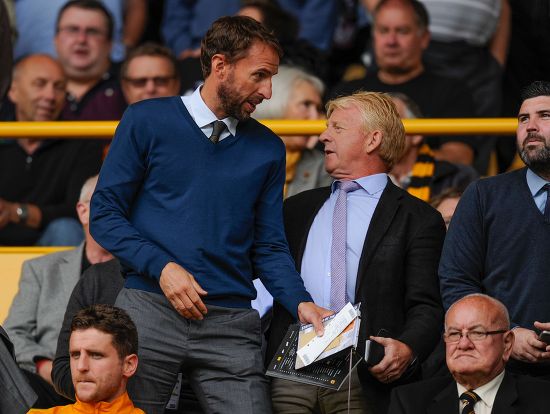 England U21 Manager Gareth Southgate Squeezes Editorial Stock Photo ...
