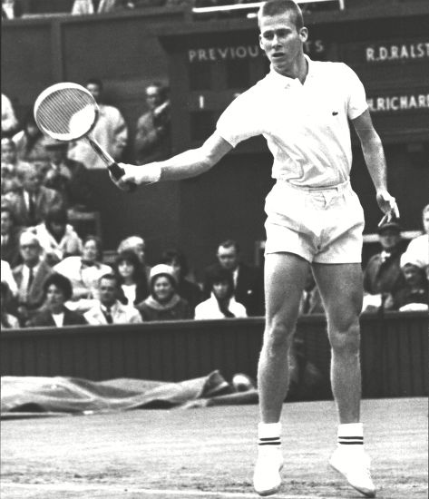 Dennis Ralston Tennis Player Action Wimbledon Editorial Stock Photo - Stock Image | Shutterstock