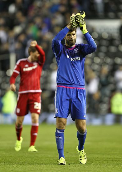 Dimi Konstantopoulos Middlesbrough Applauds Fans During Editorial Stock ...