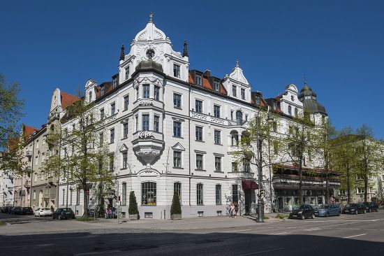 Mansion Facade Feinkost Kafer Munich Upper Editorial Stock Photo ...