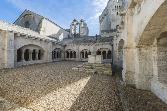 Courtyard Cloister Romanesque 12th Century Montmajour Editorial Stock ...
